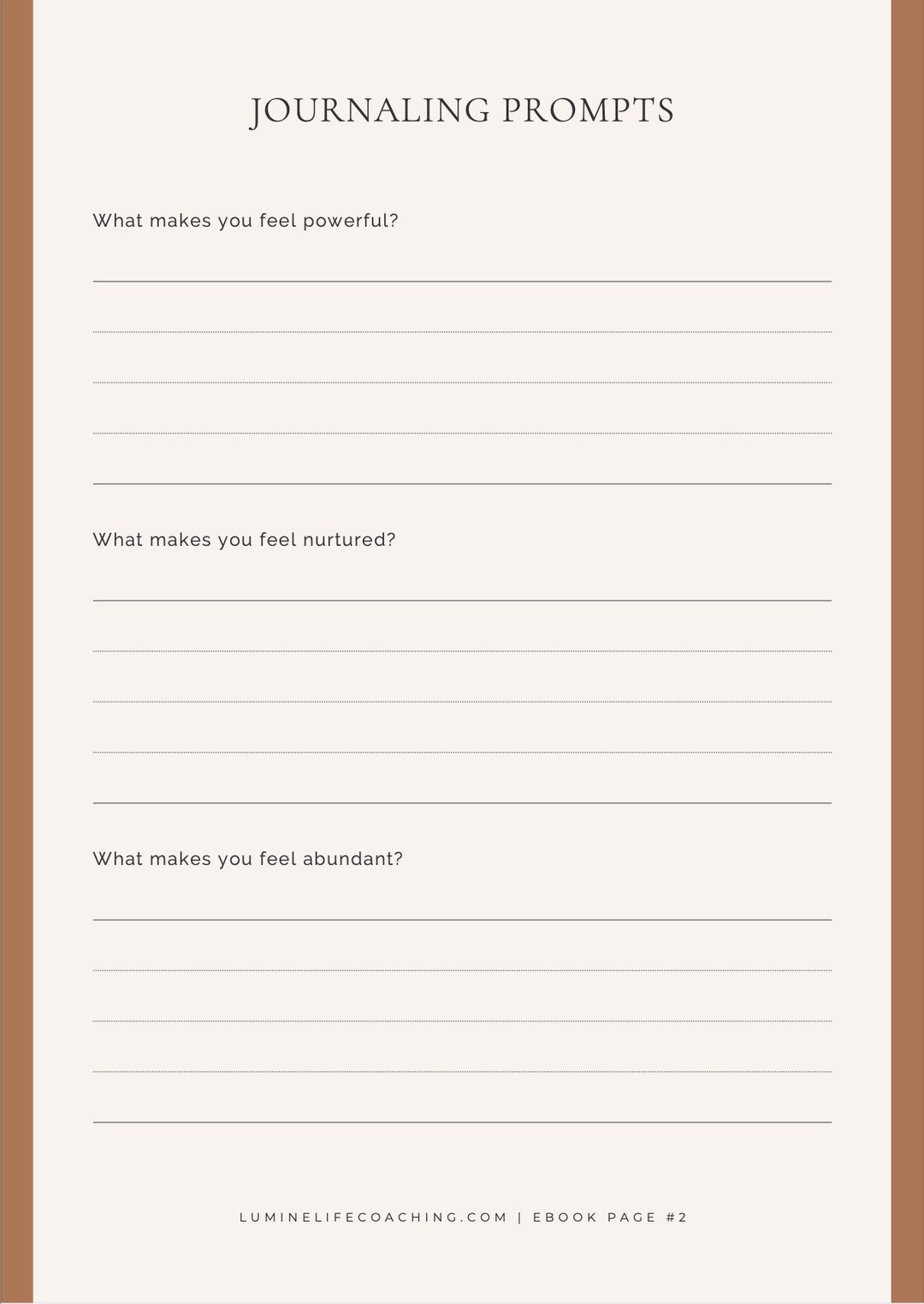 Self-care Journaling Template - Etsy