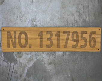 Coast Guard Documentation Placard, Vessel Official Number - Etsy