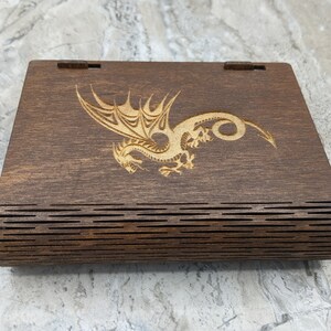 Dice Box - Dragon Pattern - With Foam Insert - Etsy