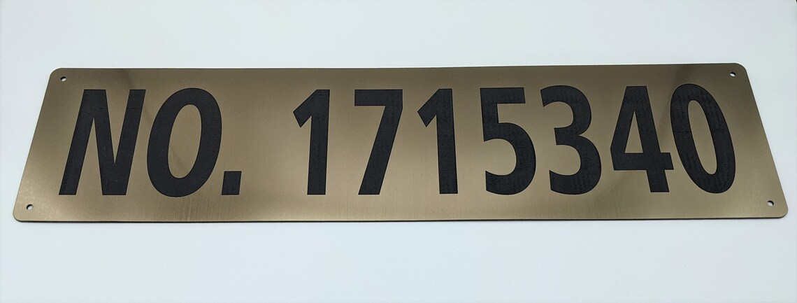 Coast Guard Documentation Placard, Vessel Official Number - Etsy