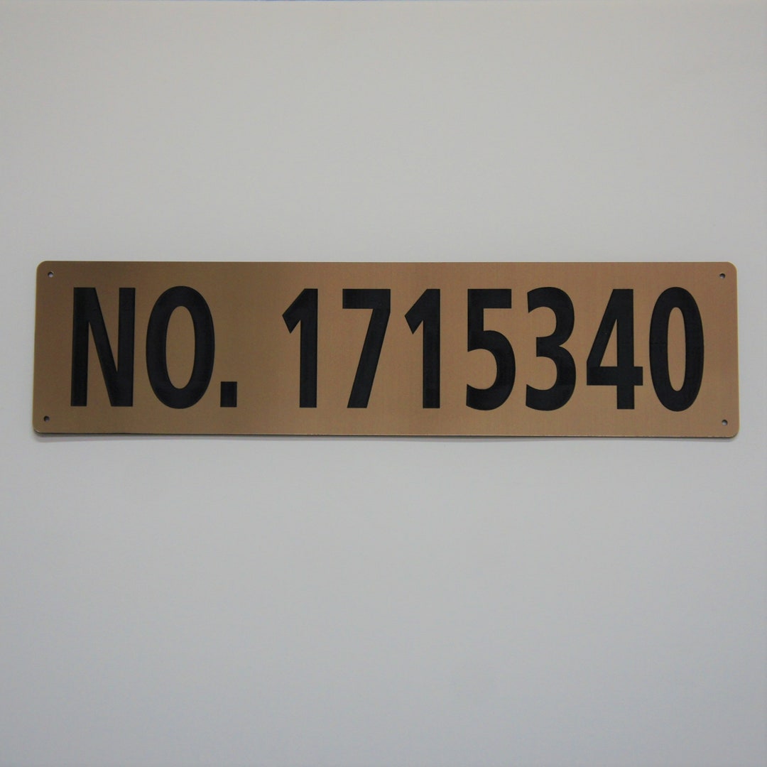 Coast Guard Documentation Placard, Vessel Official Number - Etsy
