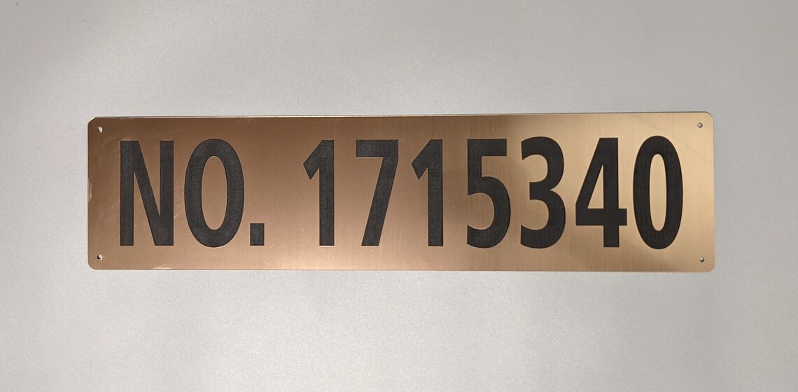 Coast Guard Documentation Placard, Vessel Official Number - Etsy