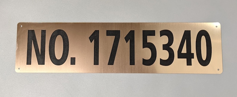 Coast Guard Documentation Placard, Vessel Official Number - Etsy