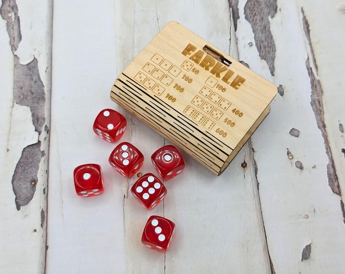 Travel Farkle Box - With Dice - Etsy