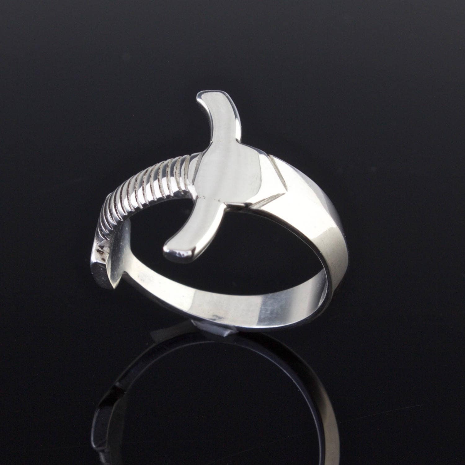 Sterling Silver Sword Ring, Forged Sword Ring, Mens Ring, Man's Silver ...
