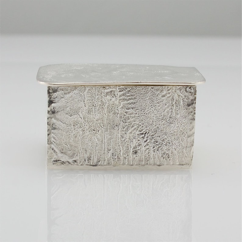 Reticulated Silver Pill Box - Presentation Box - Silver Box - Treasure ...