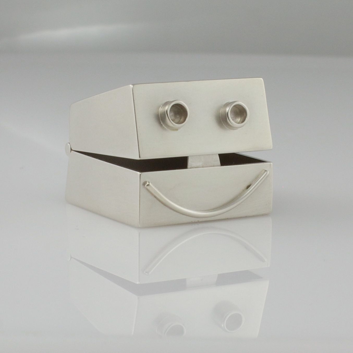 Sterling Silver Pill Box - Presentation Box - Whimsical Silver Box ...