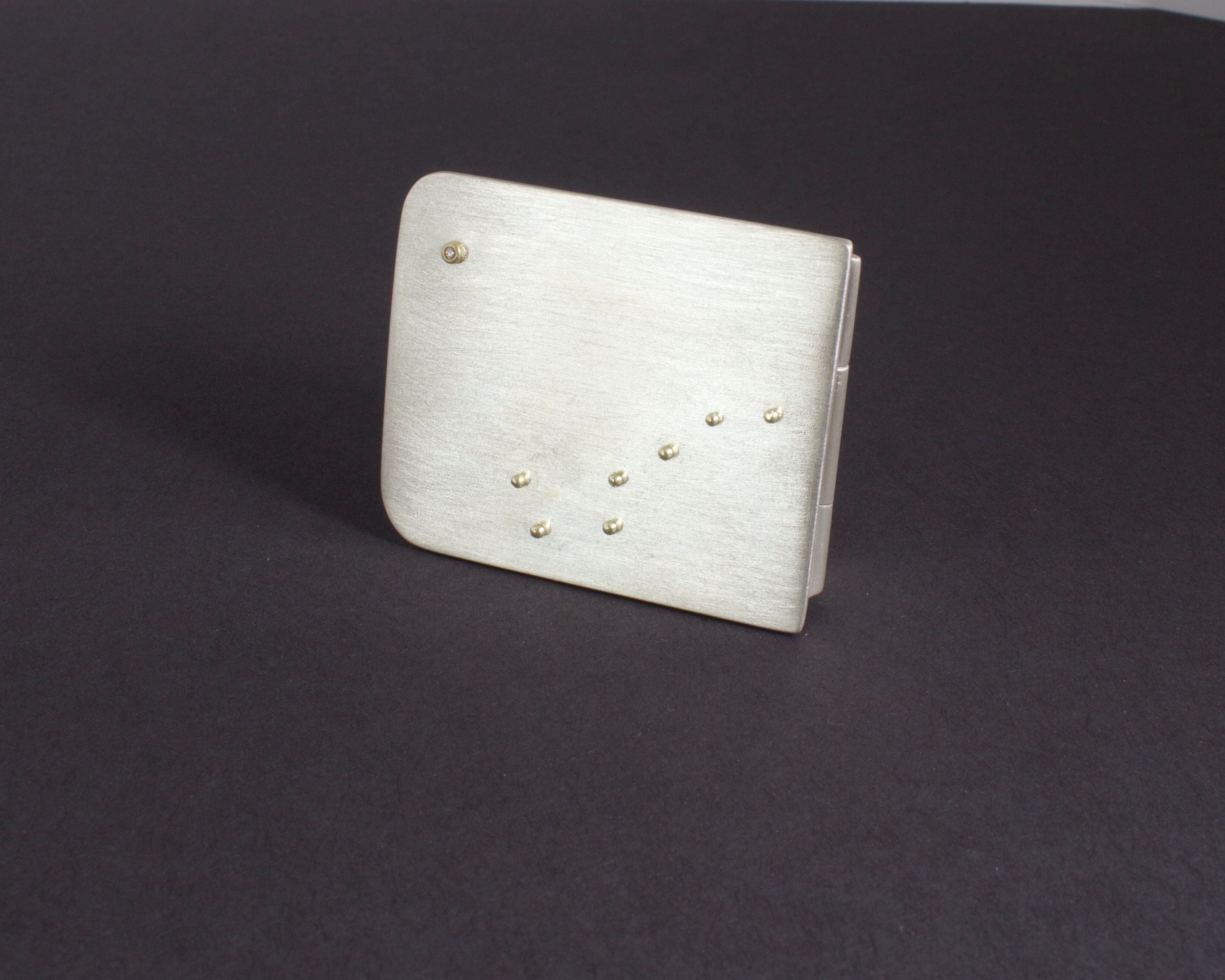 Sterling Silver Box With Big Dipper and Diamond North Star, Hinged ...