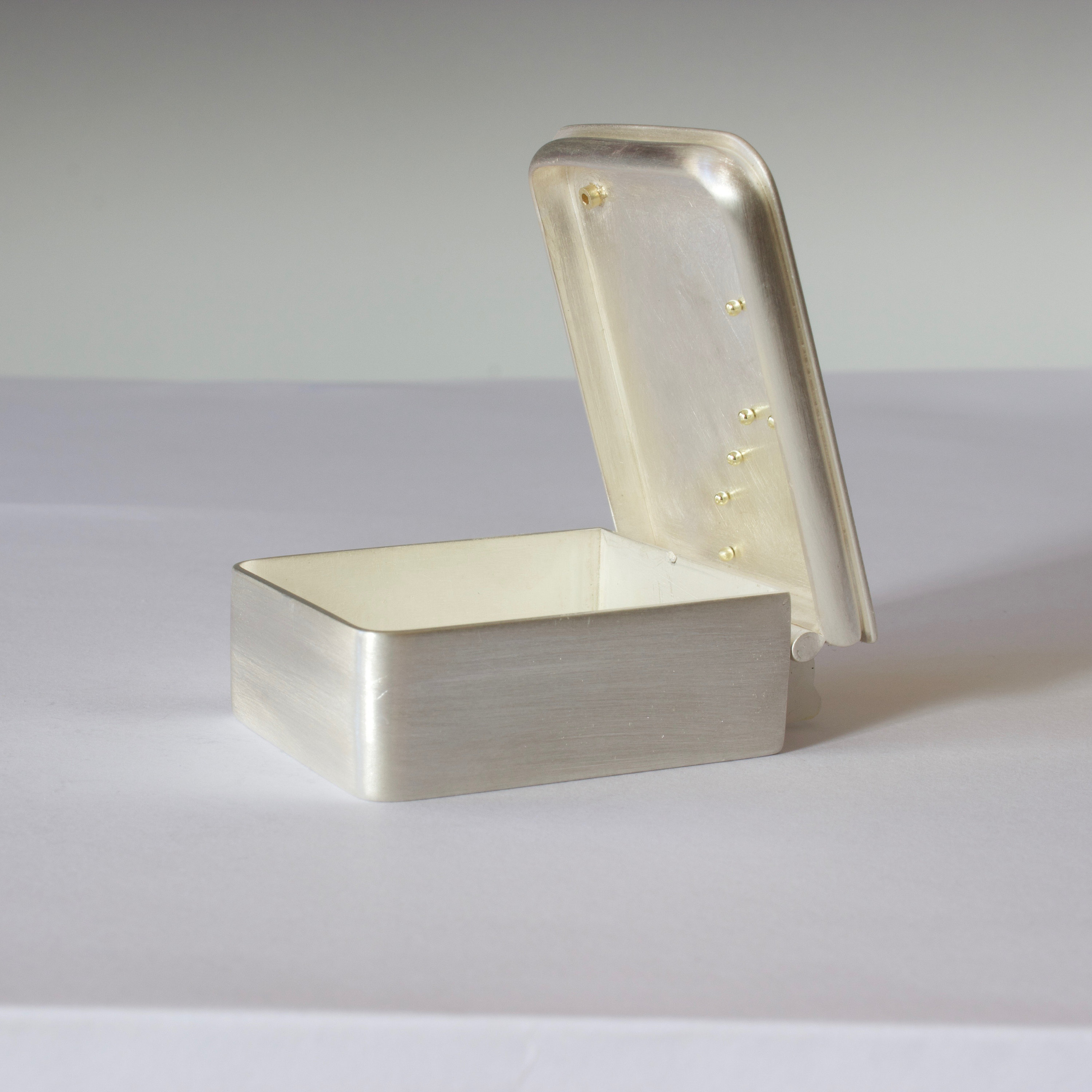 Sterling Silver Box With Big Dipper and Diamond North Star, Hinged ...