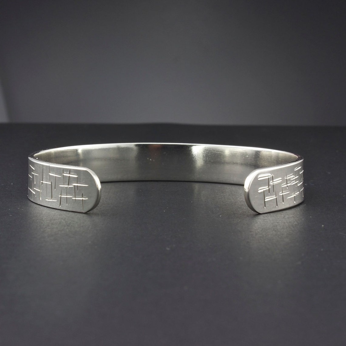 Sterling Silver Cuff Bracelet Silver Cuff Bracelet Handcrafted Hammered ...