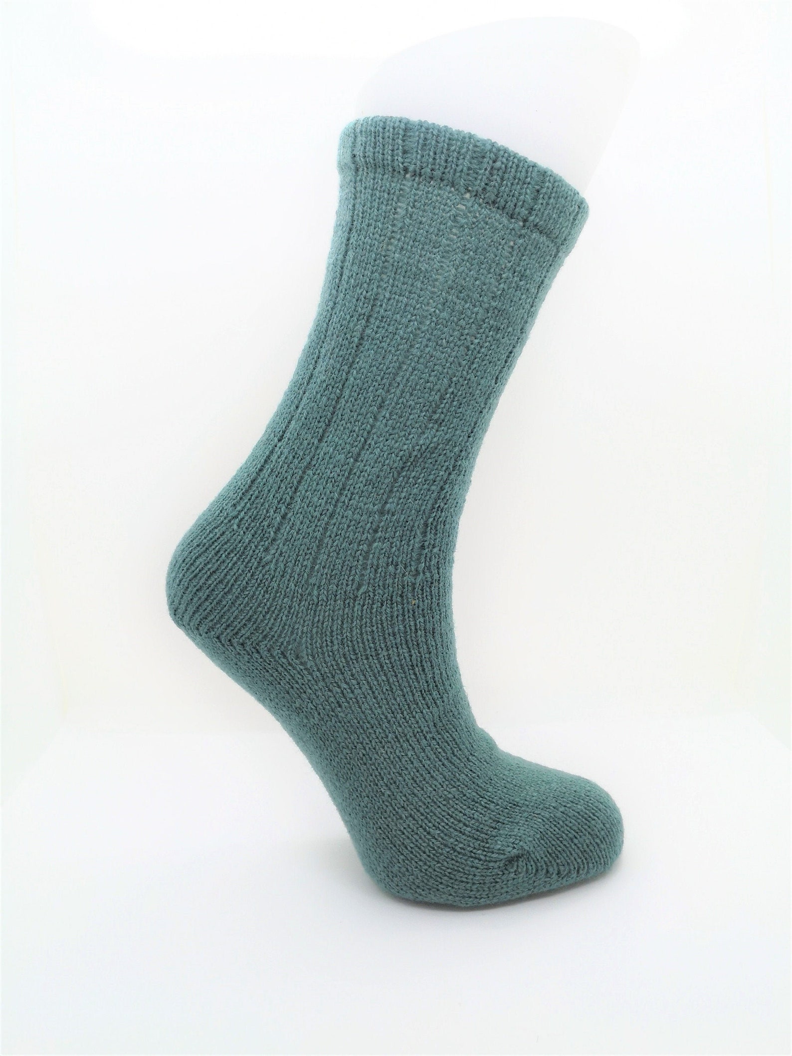 100% Pure Shetland Wool Bed Socks Eucalyptus Green - Etsy