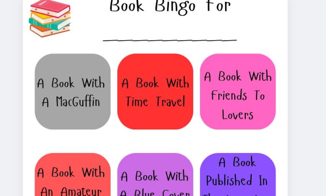 Book Bingo PDF, Mini Book Bingo, Bookish Bingo Cards, Book Bingo ...