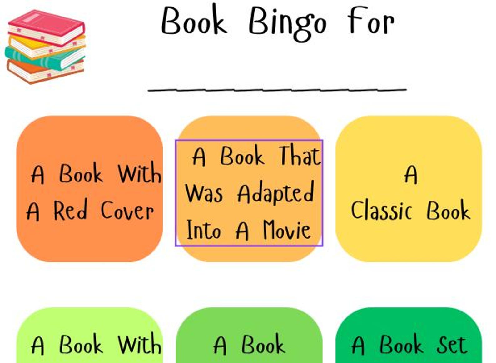 Bookish Bingo Cards: Reading Challenge, Book Club Activity (PDF ...