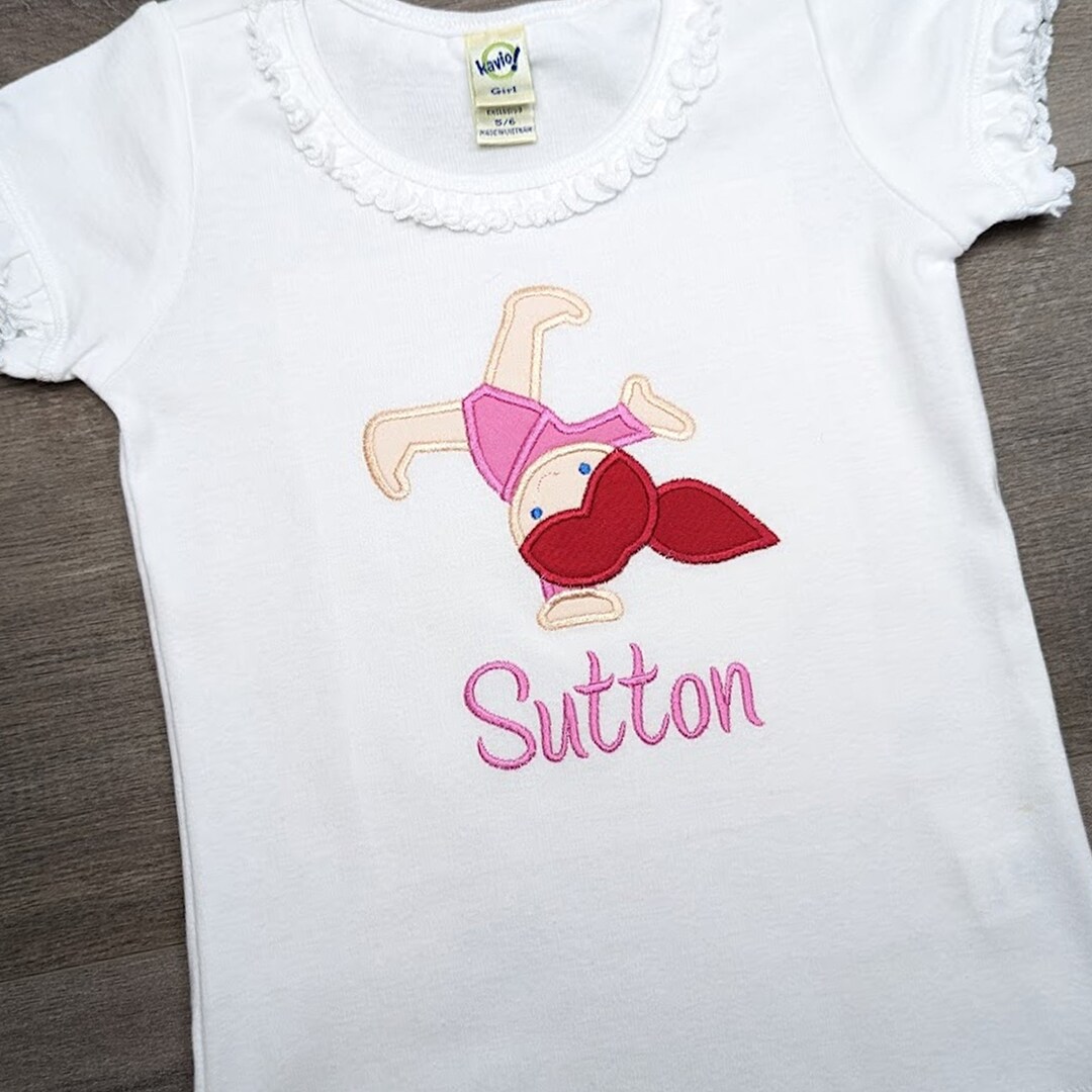Girls Gymnast Shirt • Gymnastics Birthday Party • Acrobatics • Tumbling ...