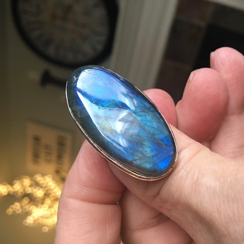 Labradorite Ring - Etsy