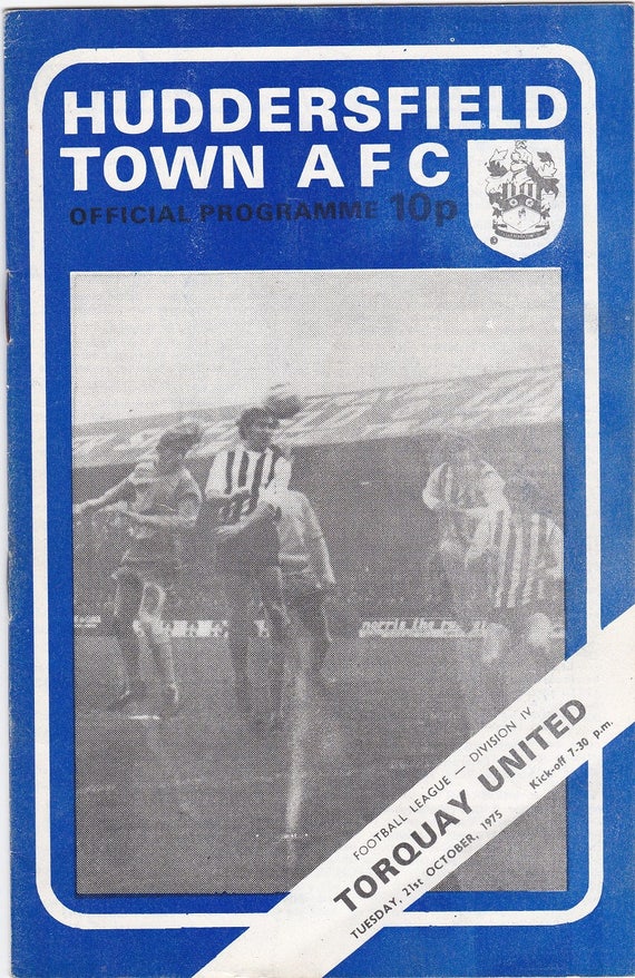 Vintage Football soccer Programme Huddersfield Town v | Etsy