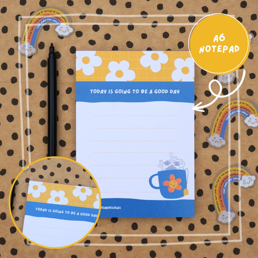 A6 Good Day Notepad Motivational Notepad Positive Notepad to Do List ...