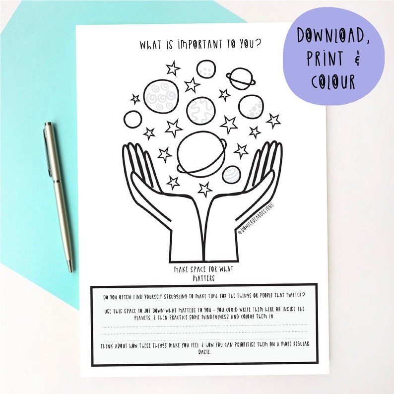 Self Care & Wellbeing Activity Pages Colouring Pack - Etsy