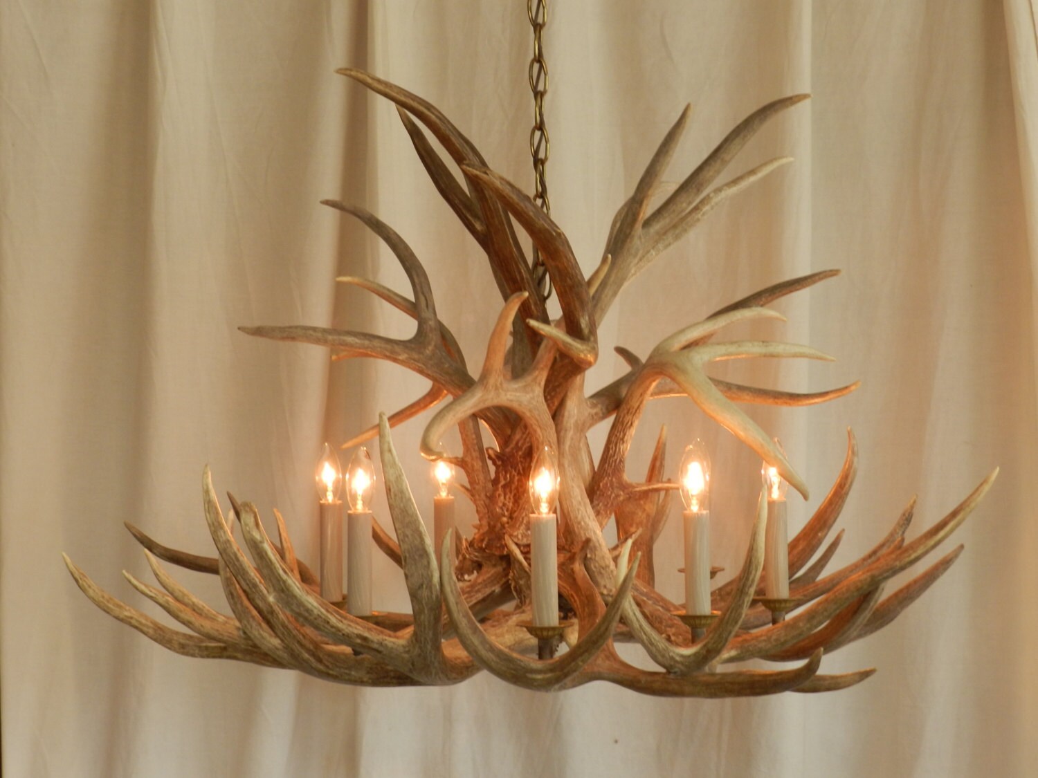 Antler Chandelier,antler Lighting,real Antler Chandelier,custom Antler ...