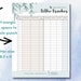 Tithe Tracker Digital Printable Financial Balance Giving Log - Etsy