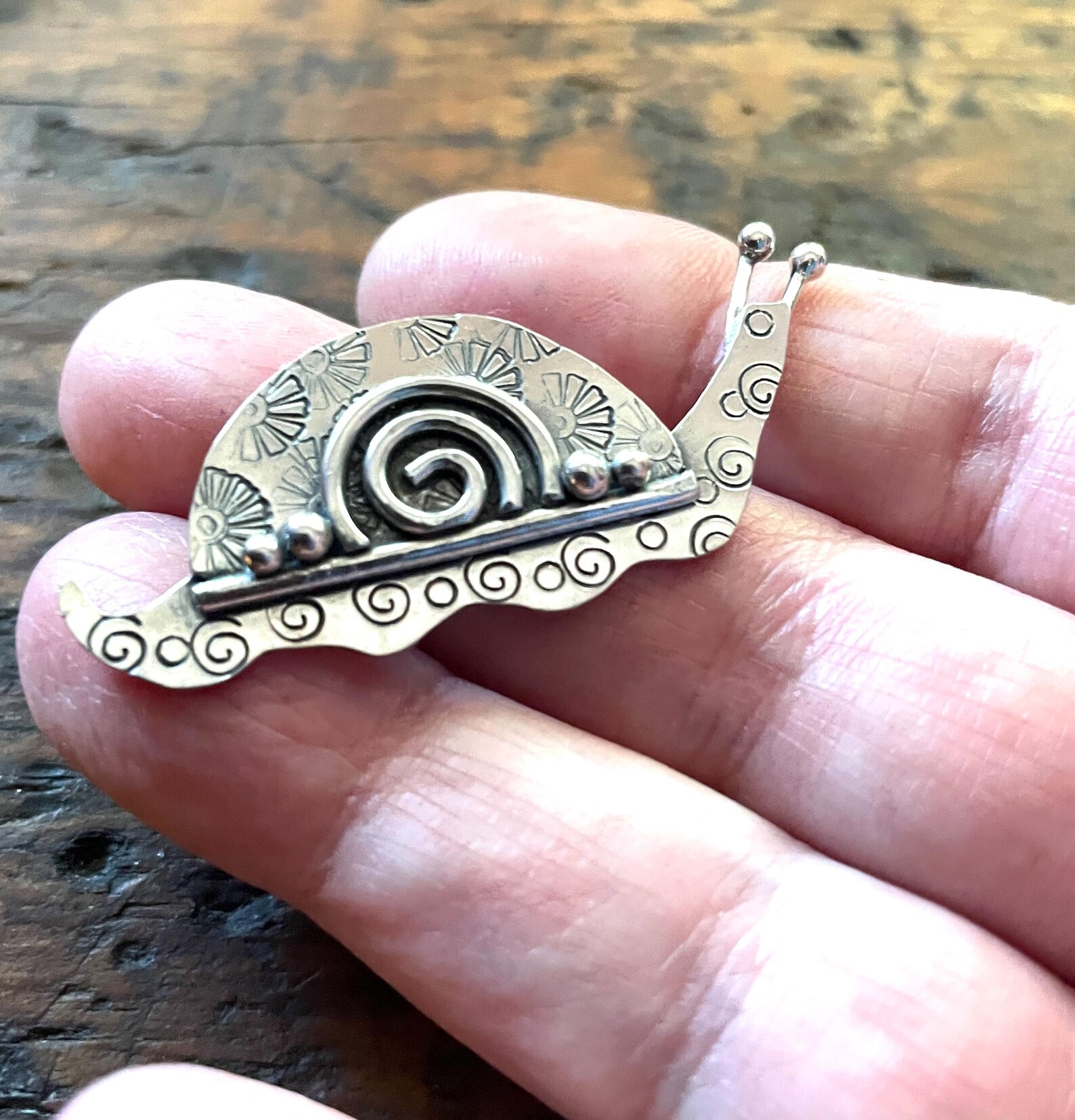 Undersea Creatures, Fish and Snail Scatter Pins in Sterling Silver ...