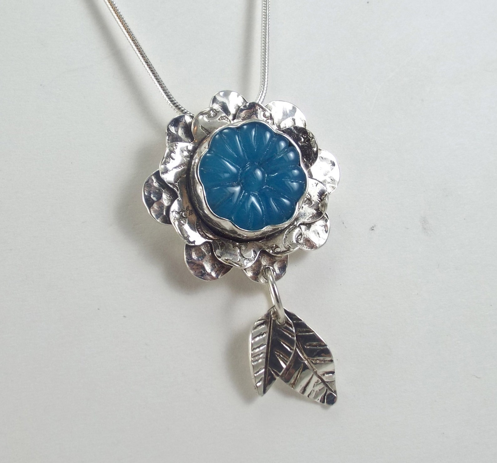 Vintage Japanese Pressed Glass Flower With Swinging Petals, Floral ...