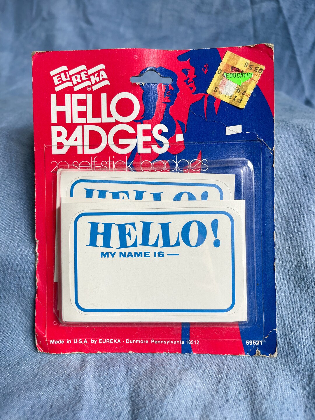 Vintage NOS Hello My Name is Stickers, Name Tags 1980s USA 20 Stickers ...