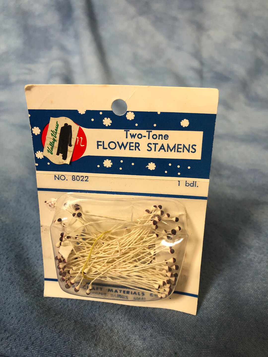 Vintage Craft Flower Stamens Fibre Craft Two Tone - Etsy