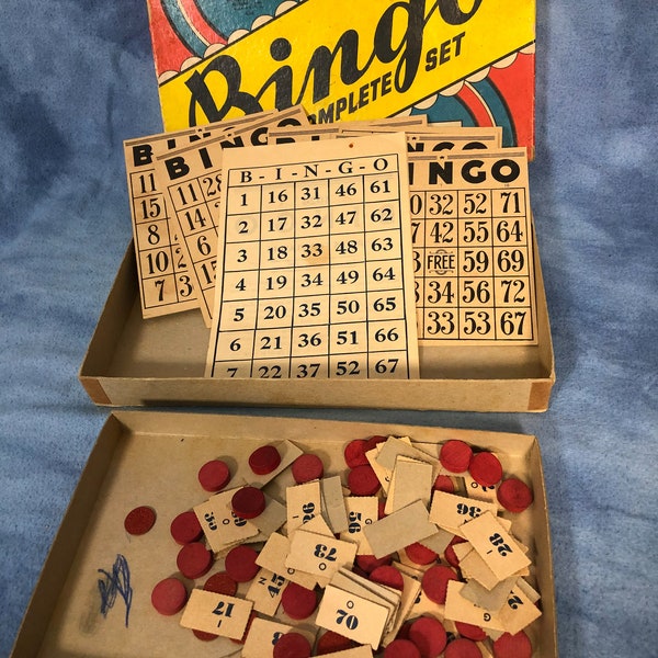 Bingo Vintage Game - Etsy