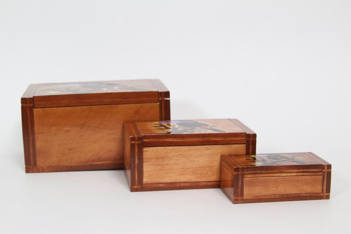 Vintage Nesting Bird Toucan Boxes Set of Three Toucan Box | Etsy