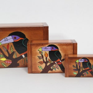 Vintage Nesting Bird Toucan Boxes Set of Three Toucan Box - Etsy