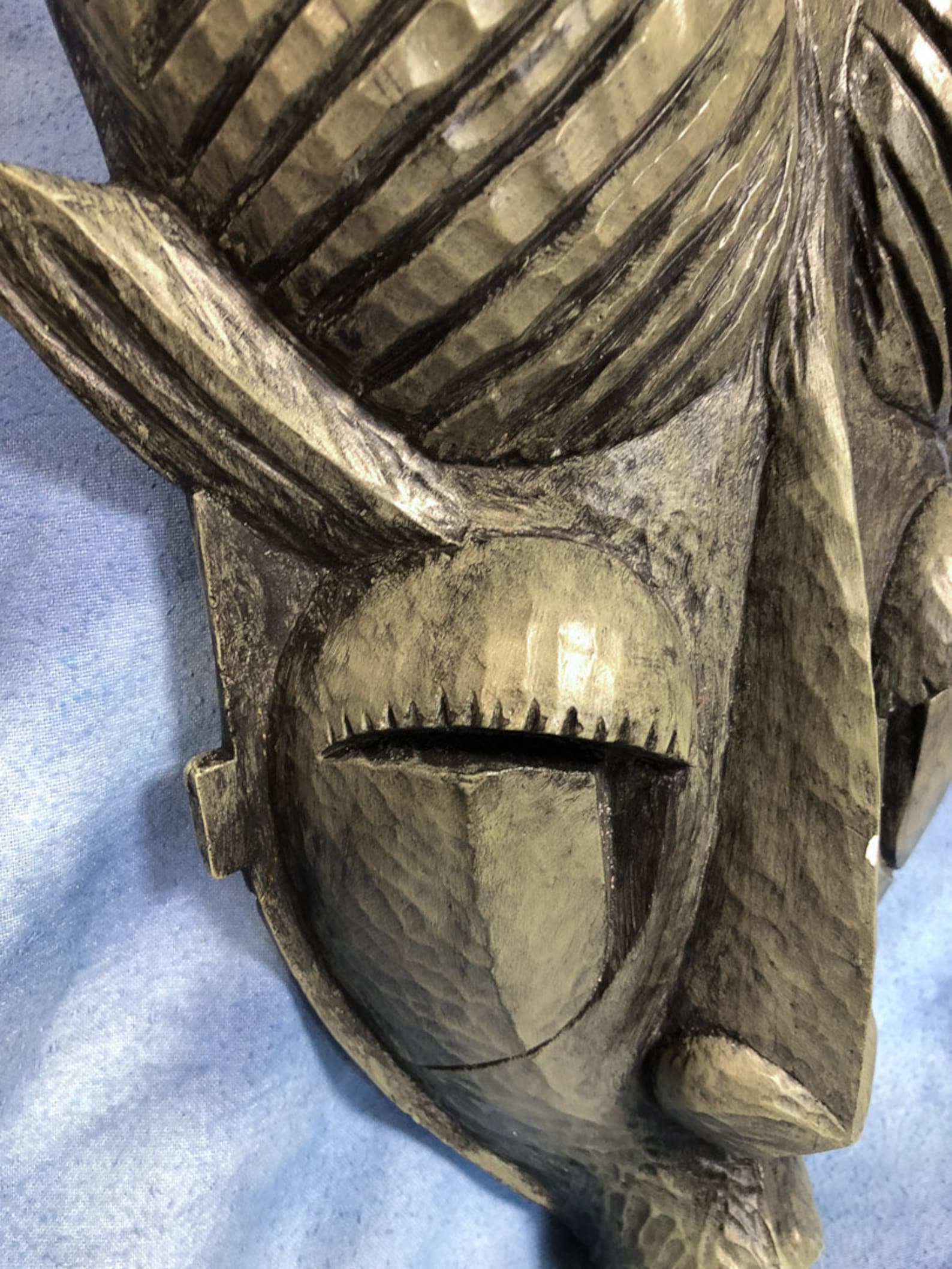 Stunning African Art Style Goat Mask Heavy Plaster Wall - Etsy