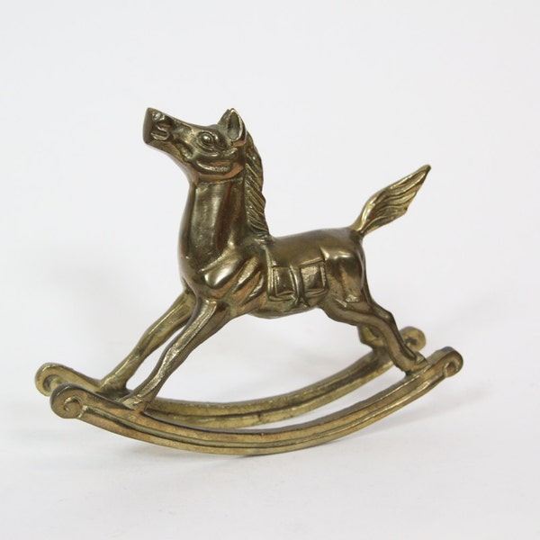 Brass Rocking Horse - Etsy