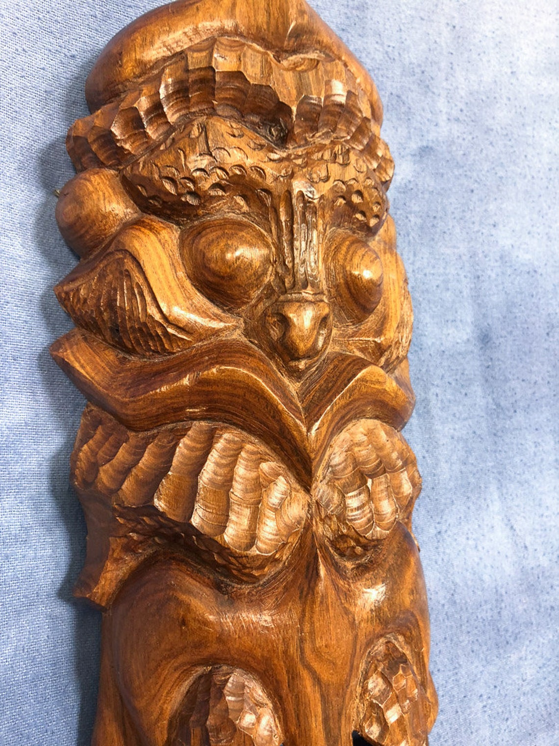 Vintage Hand Carved Wooden African Style Tiki Mask 14 - Etsy