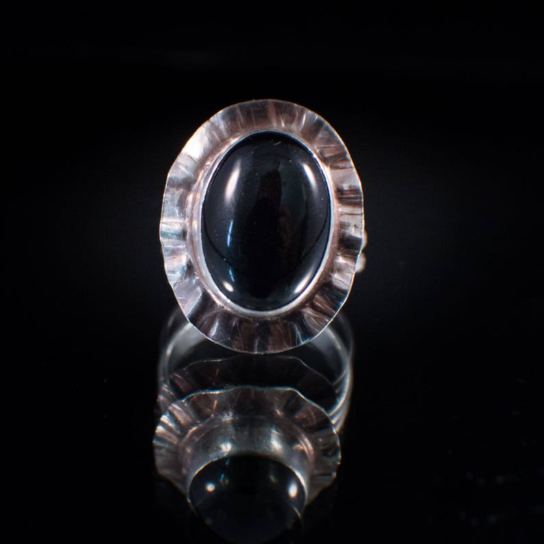Genuine Sterling Cabochon Ring. Gemstone. Designer. Statement - Etsy