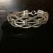 Statement Bracelet | Sterling Braided Wire Bangle | Braided Crossover ...