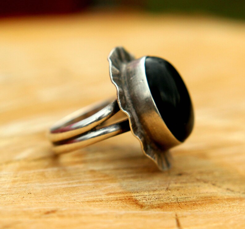 Genuine Sterling Cabochon Ring. Gemstone. Designer. Statement - Etsy