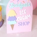 Ice Cream Party Ice Cream Sign Personalized Birthday Sign - Etsy