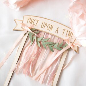 Birthday Cake Topper Once Upon a Time Whimsical Princess Fairytale Wood ...