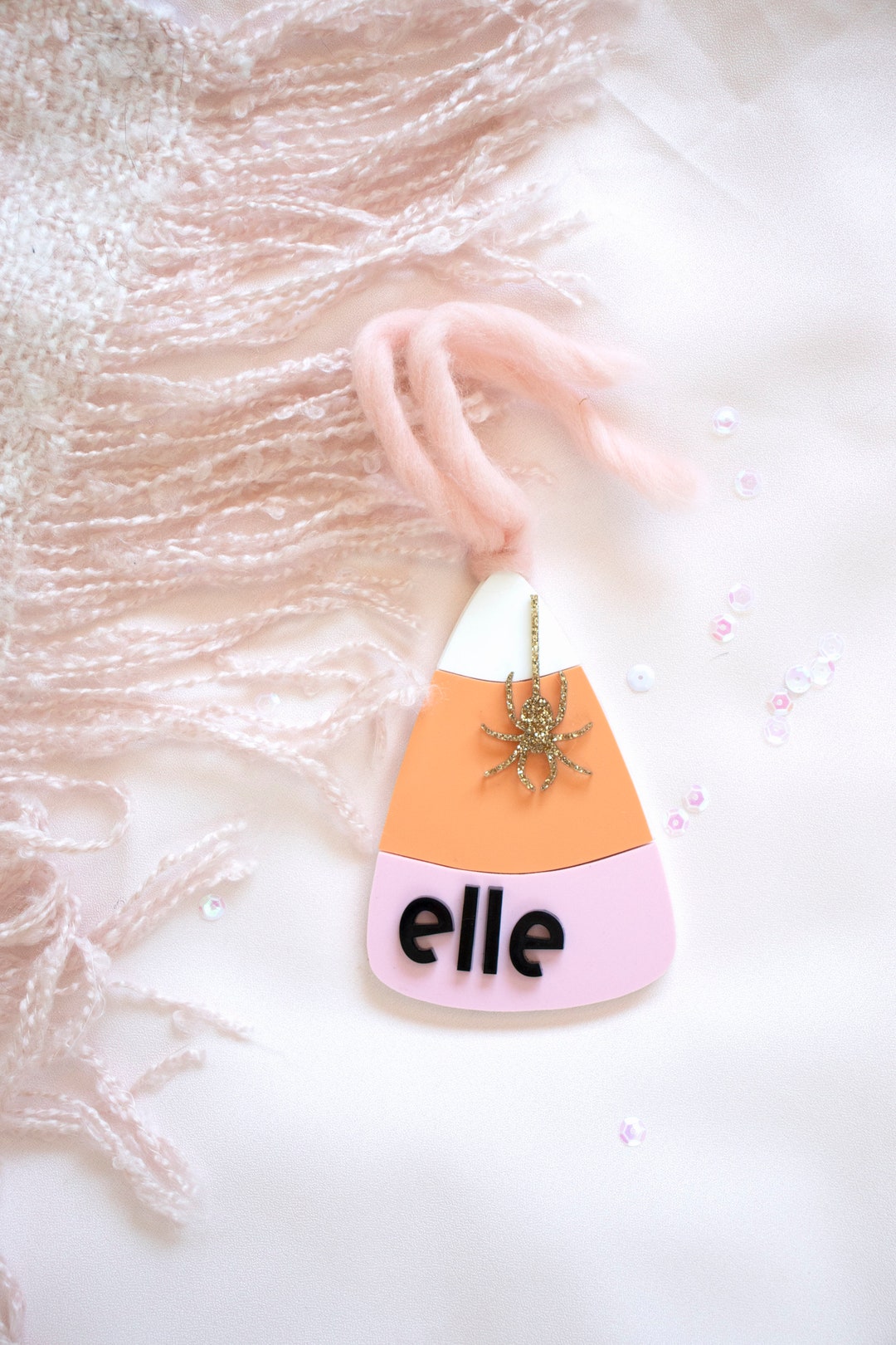 Candy Corn Personalized Custom Fall Gift Tag Candy Spooky Season ...