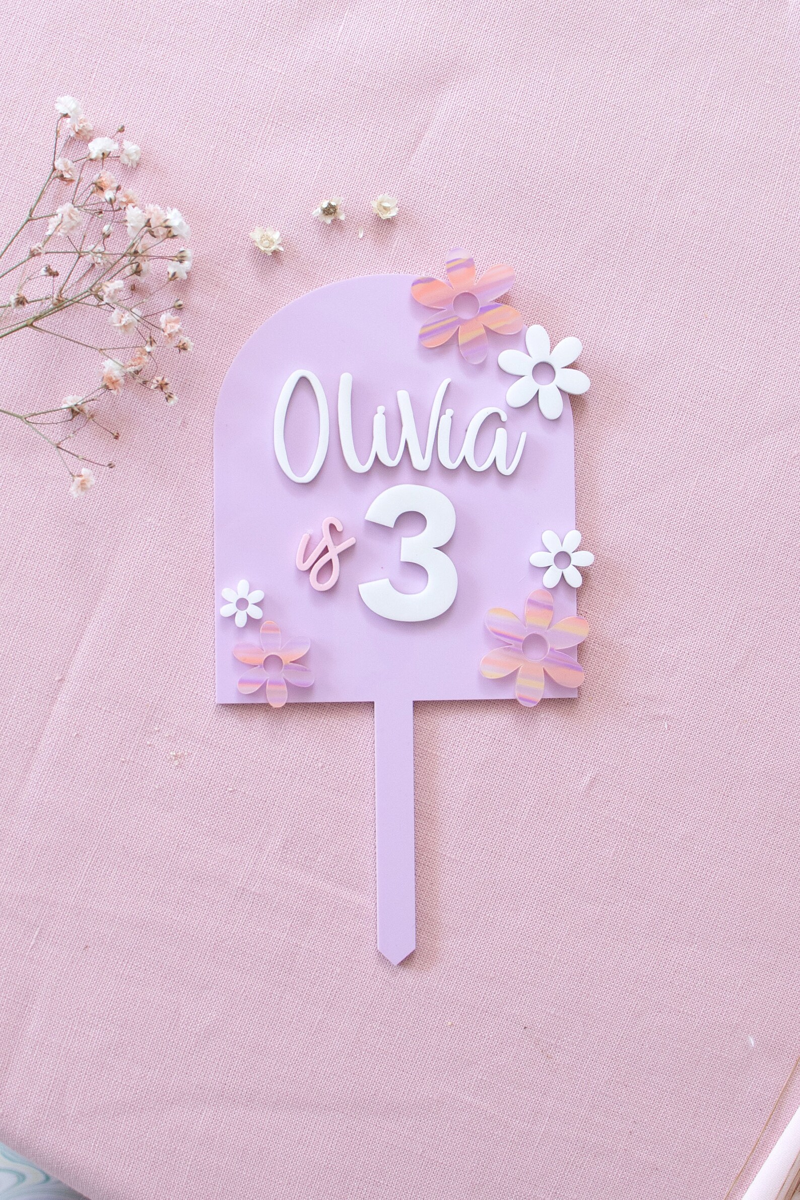 Daisy Cake Topper Daisy Birthday Birthday Cake Topper - Etsy