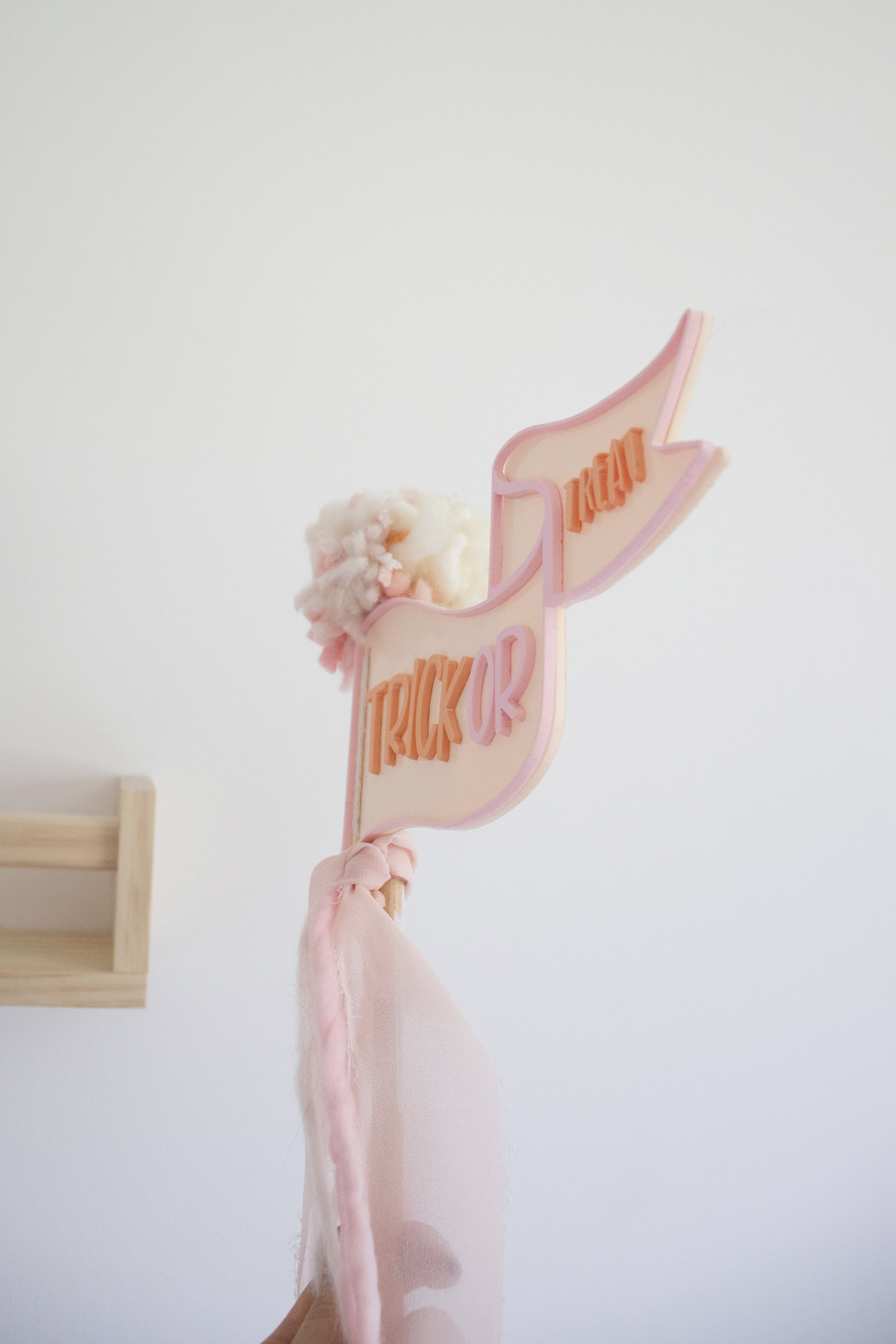 Trick or Treat Fall Birthday Pennant Halloween Banner Wand - Etsy Canada