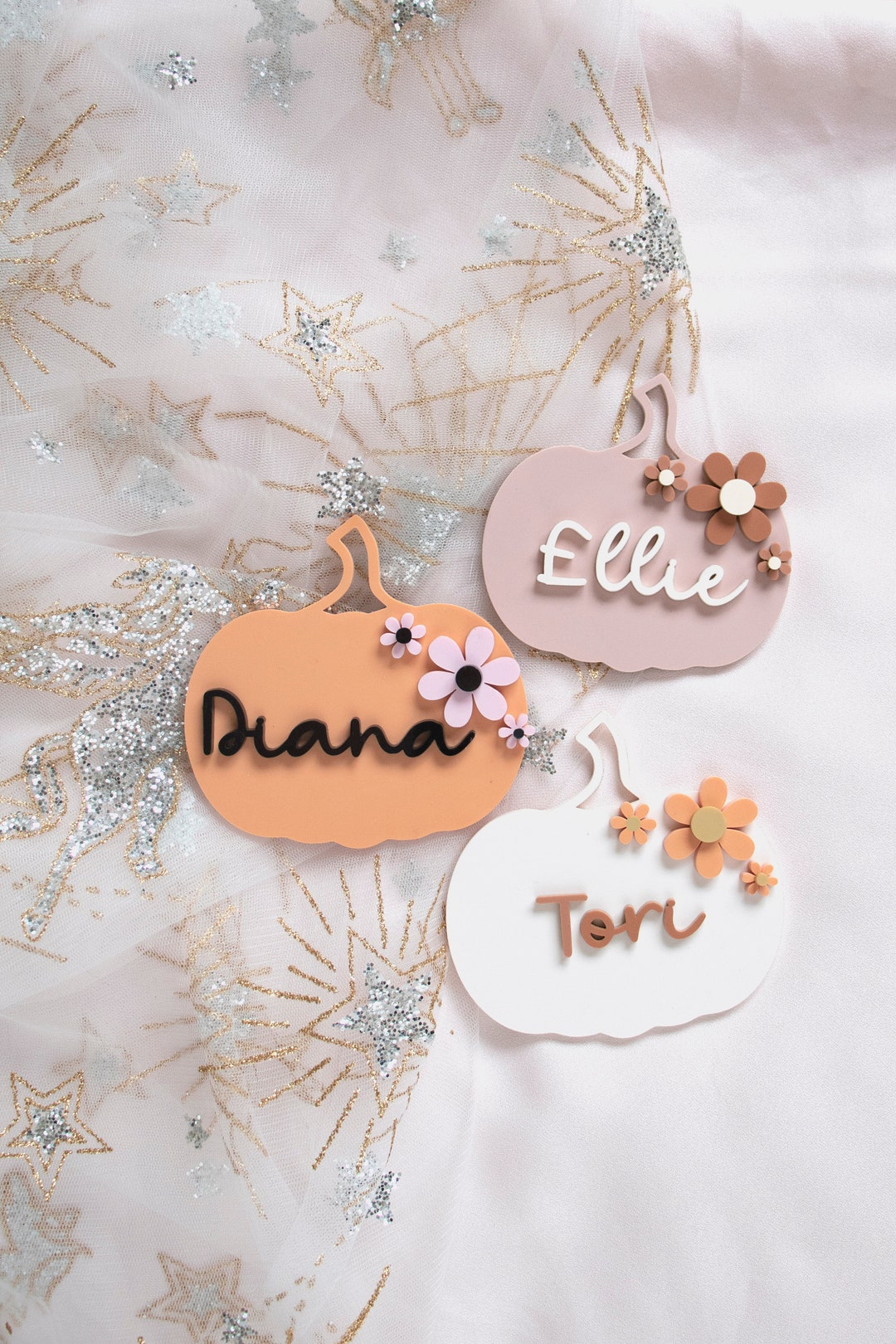 Pink Boho Halloween Pumpkin Personalized Spooky Basket Gift Tag - Etsy