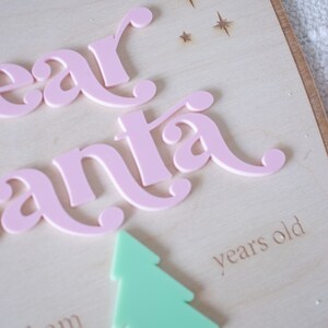 Dear Santa Sign, Santa Claus Sign, Christmas Wish Sign, Personalized ...