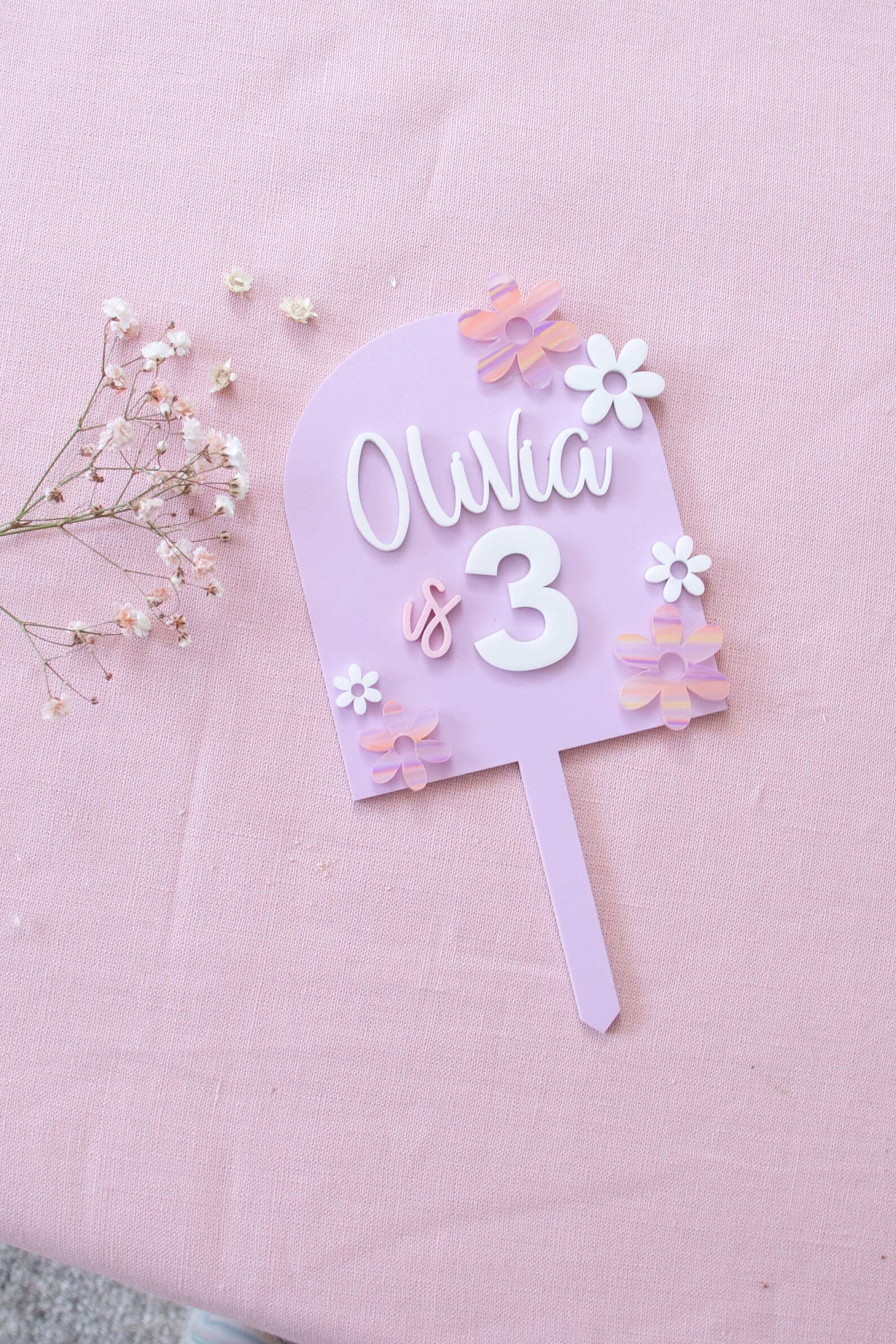 Daisy Cake Topper Daisy Birthday Birthday Cake Topper - Etsy
