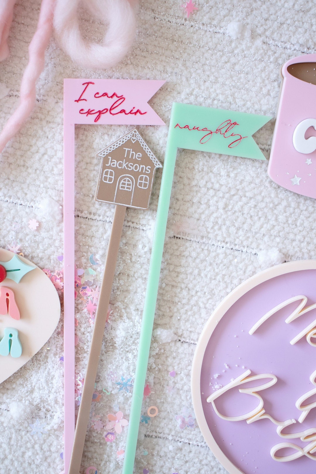 Gingerbread Stir Stick. Holiday Stir Stick, Personalized Stir Stick ...