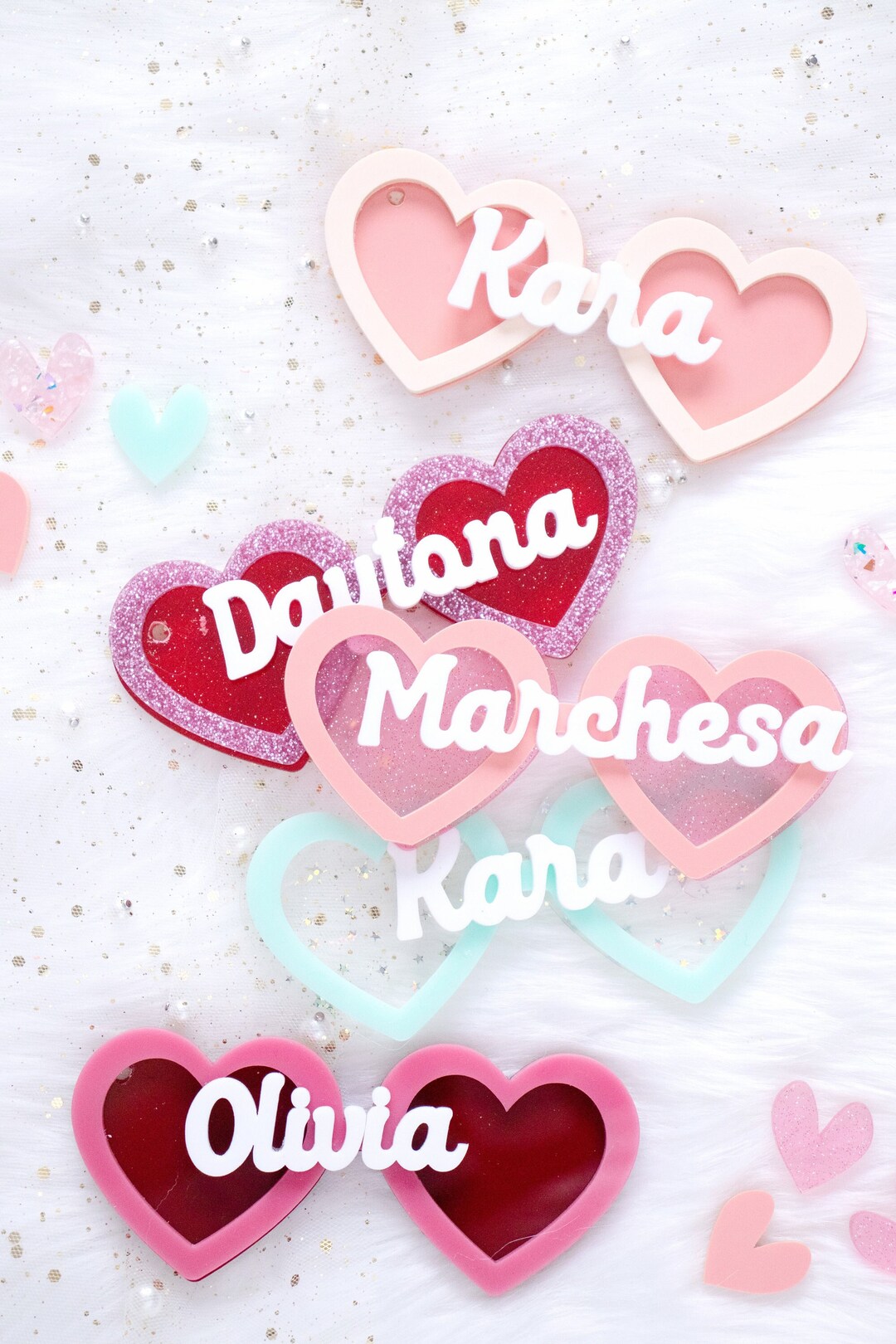 Retro Sunglass Gift Tags, Valenitne Gift Tag, Groovy Gift Tag, Heart ...