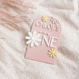 Boho Daisy Birthday Personalized Party Sign Floral Power Name Sign - Etsy