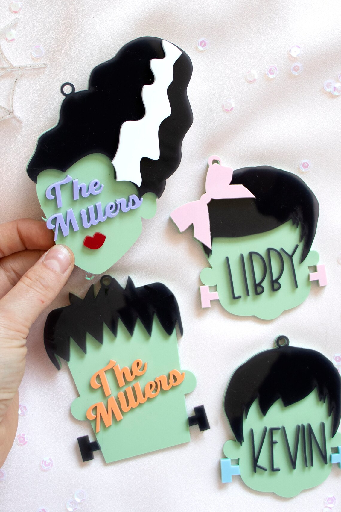 Monster Frankenstein Personalized Halloween Gift Tag Kid - Etsy