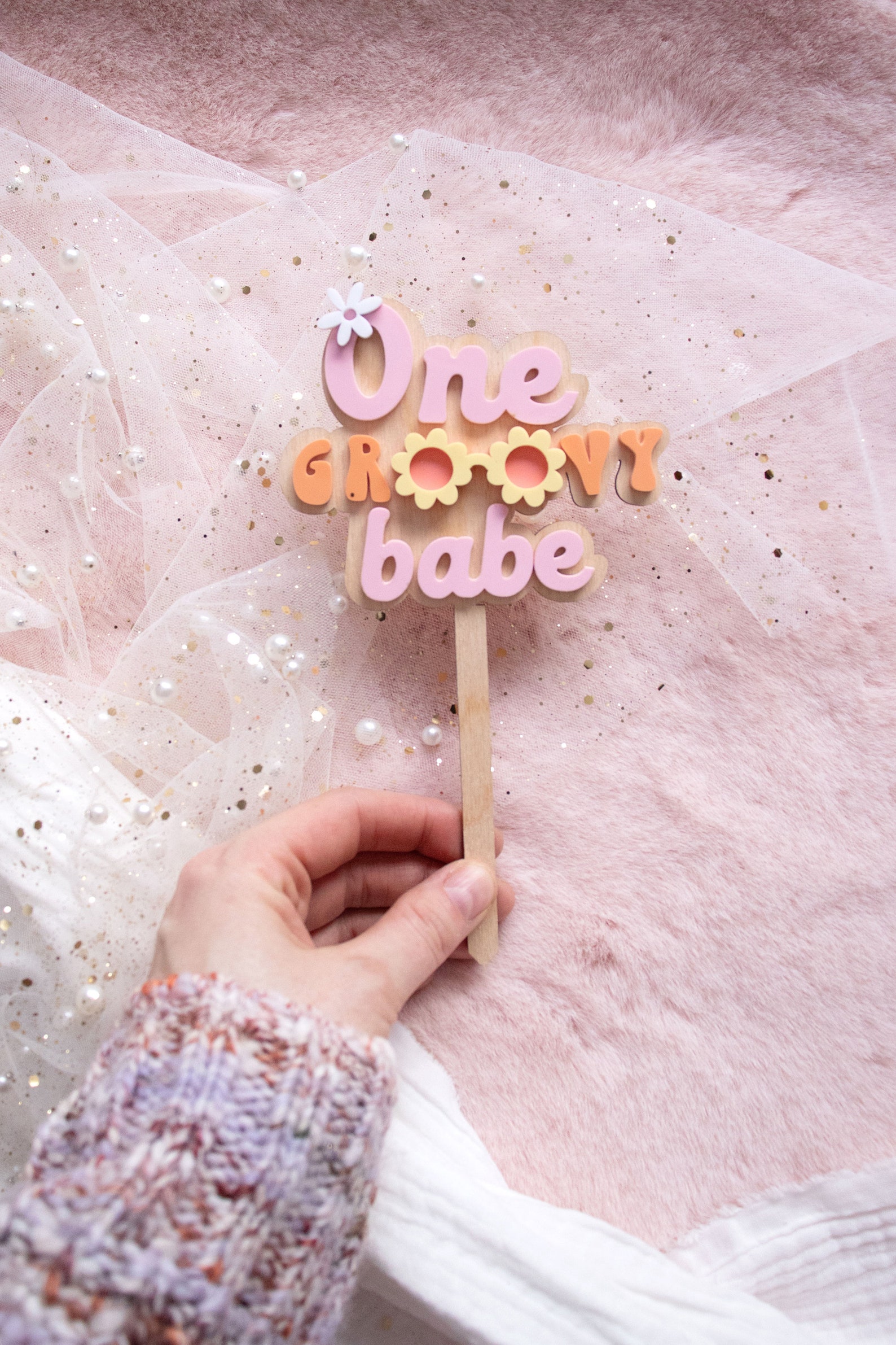 Boho Groovy Cake Topper Retro Cake Topper Groovy Birthday - Etsy